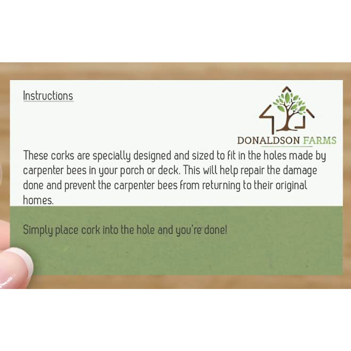 Donaldson Farms Carpenter Bee Corks - 100 Pack