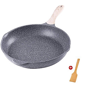 MINGTIANHUIGENGHAO Nonstick Frying Pan ，Granite Stone Frying Skillet with Non-Toxic Stone-Derived Coating, Stone Skillets Nonstick with Lids Nonstick Egg Pan/Omelette Fry Pan (Size : 28cm)