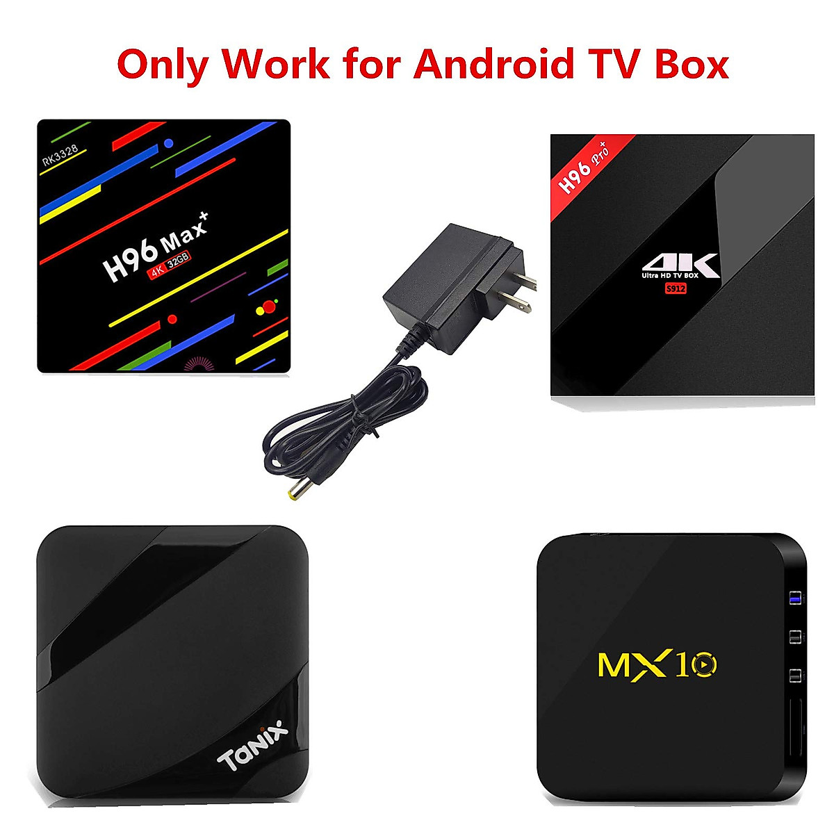 AC Power Supply TV Box - Original Android TV Box US Plug AC Power Adapter Wall Charger Cable Cord AC 100-240V to DC 5V 2A Power Supply DC Connector Jack 5.5mm x 2.1mm
