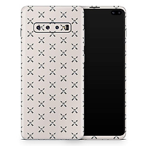 DesignSkinz The Crossed Arrown All Over Pattern Protective Vinyl Decal Wrap Skin Cover Compatible with The Samsung Galaxy S20 (Screen Trim & Back Glass Skin)