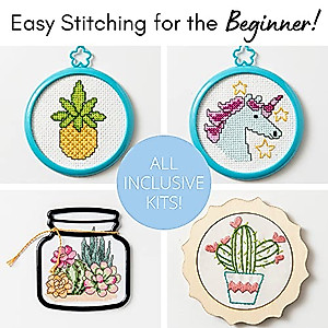 Bucilla 47900E My 1st Stitch Counted Cross Stitch Kit, 3", Dragon