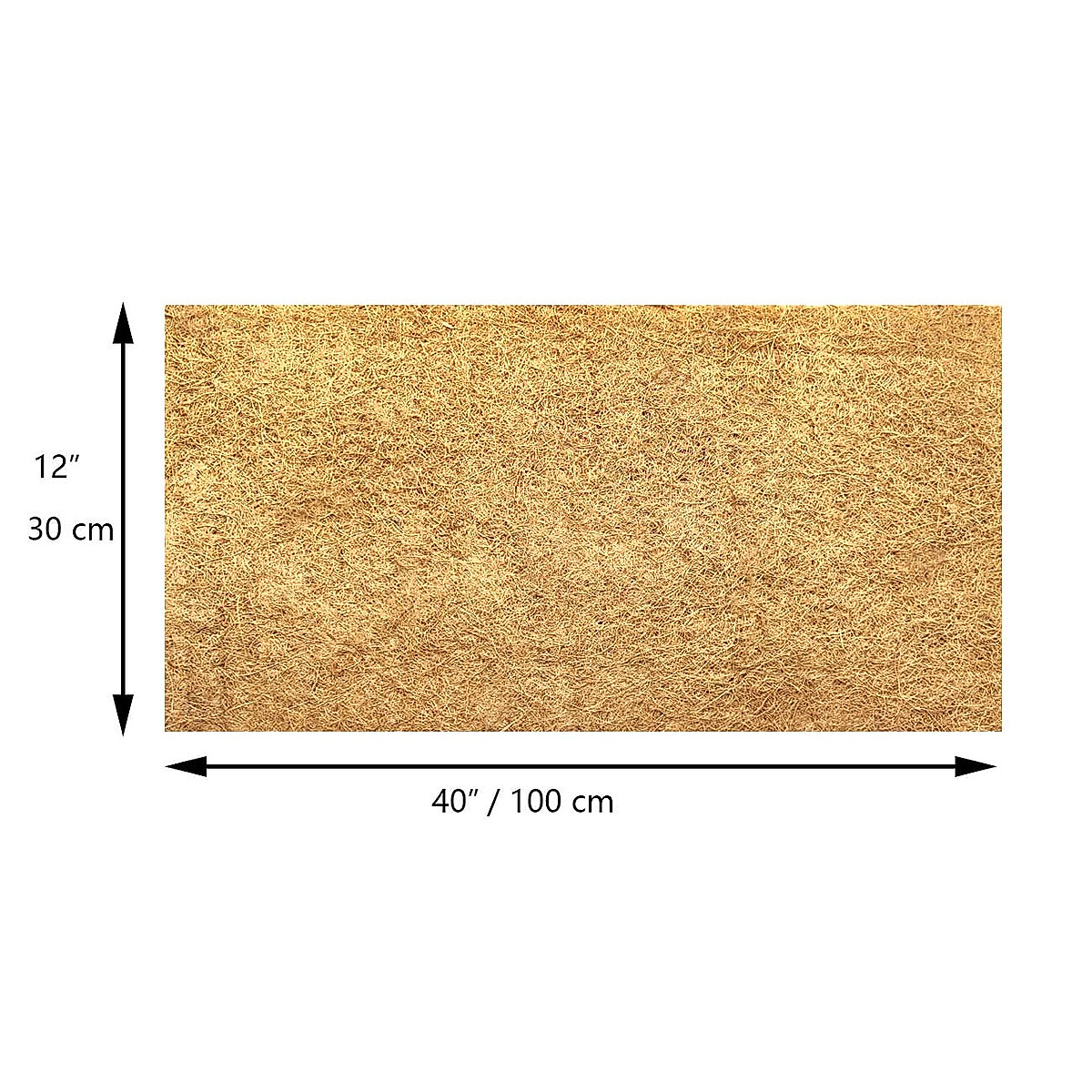 SUNYAY 12x40 inch Natural Coco Liner Roll Coconut Coir Liner Sheets Coco Mat for Planter Window Box Flower Basket Garden Decoration Animal Pet Pad