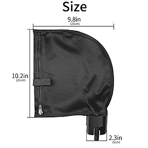 UCEDER Black Nylon Mesh Pool Cleaner Bags,All Purpose Filter Bag with Zipper Replacement for Polaris 360 and 380 Pool Cleaner (2)