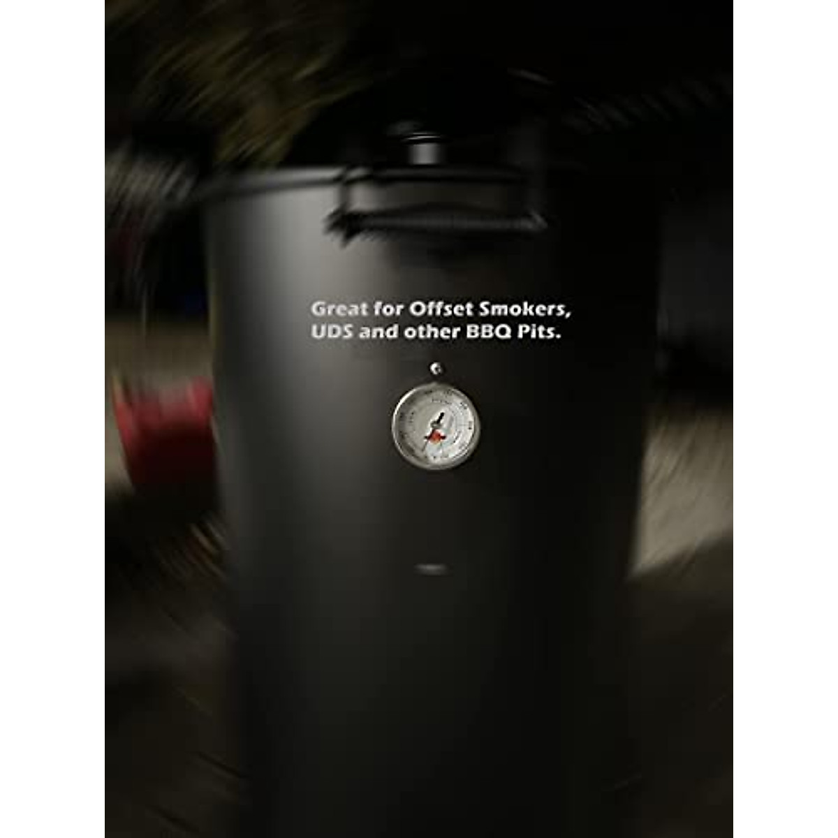 LavaLock® 3" Adjustable Gas Charcoal Smoker Pit Grill BBQ Thermometer Electric Heavy Duty Stainless 2.5" stem