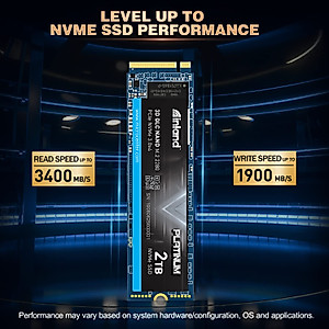 INLAND Platinum 2TB SSD NVMe PCIe Gen 3.0x4 M.2 2280 3D NAND Internal Solid State Drive, R/W up to 3,400/3,000 MB/s, PCIe Express 3.1 and NVMe 1.3 Compatible, Utimate Gaming Solutions (2TB)