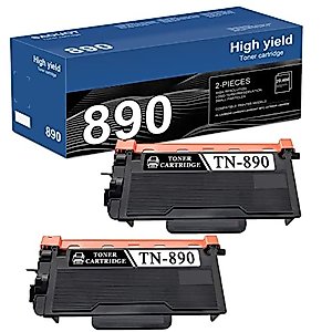 SAOUOT TN890 UItra High Yield Toner Cartridge TN-890 Compatible Replacement for Brother TN890 Toner HL-L6250DW L6400DW L6400DWT MFC-L6750DW L6900DW Printer 2-Pack Black