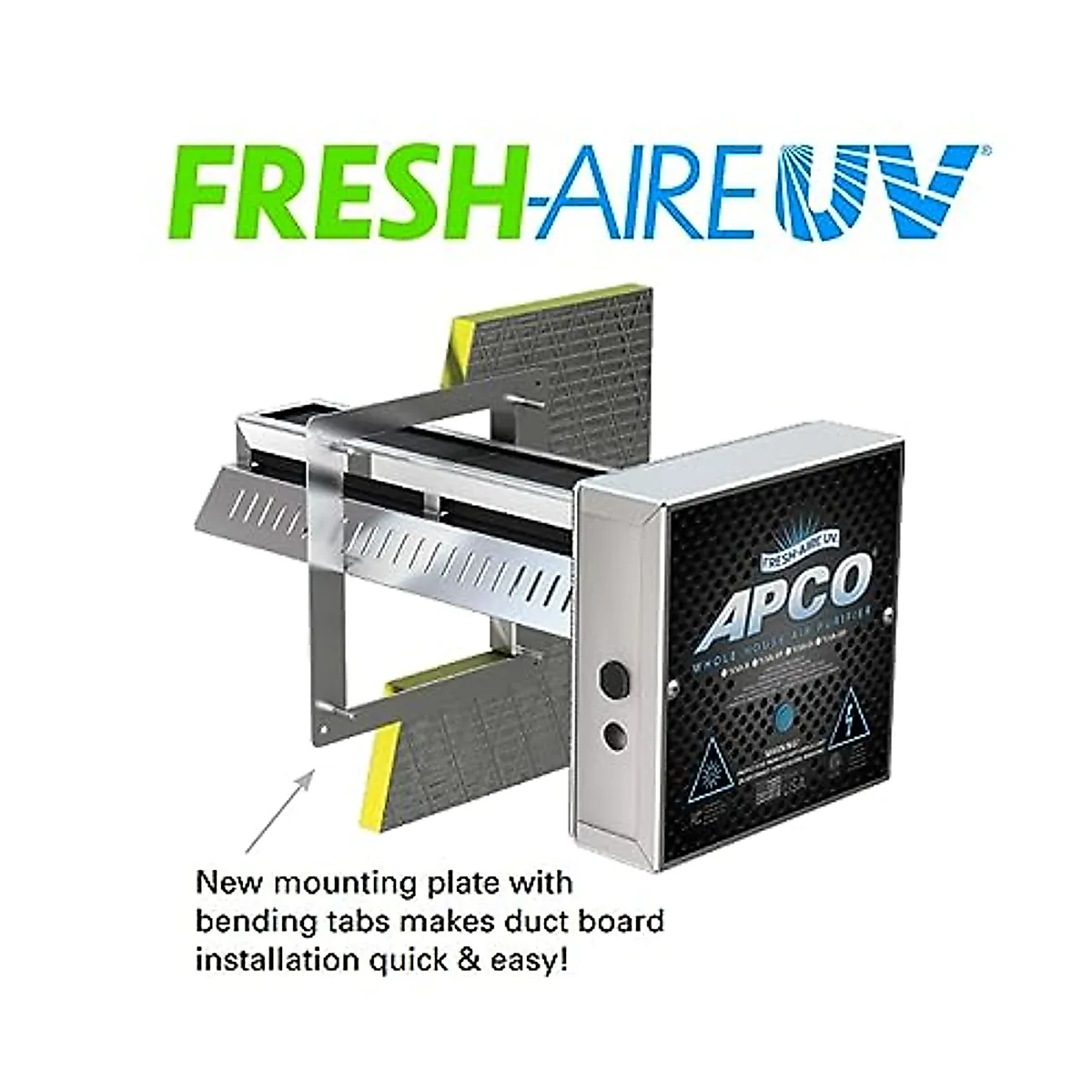 APCO Carbon Cell Matrix HVAC UV Air Purifier with Power Cord, Includes ...