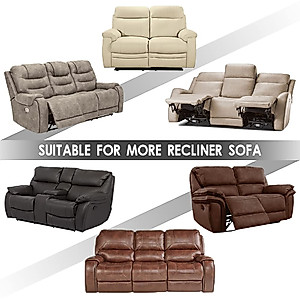 RBSC Home Recliner Sofa Covers 30 Inch Waterproof Slipcovers for Reclining Sofas (Beige, 31" Middle)