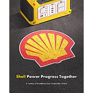 Shell 500W Portable Power Station, 583Wh Solar Generator with 10-Port,LED Light, Emergency Triangle, Portable Power Supply for Outdoor Camping/Home Use/Emergency