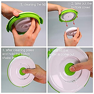 FOSA Vacuum Seal Food Storage System Reusable Large Containers, 2 pack, 45 oz size (Vacuum Pump not Included)