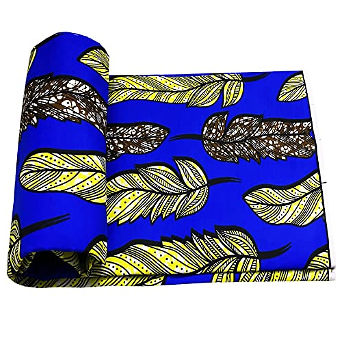Vkceeool African Wax Print Fabric Ankara Style Cloth Fabric Kente Fabric 3 Yard (Fabric-A02)