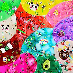 11 Pack Clear Slime Kit Crystal Clear Slime Set for Kids Clear Slime Kit Soft Jelly Cube Clear Slime 11 Pack Easter Christmas for Girls Boys