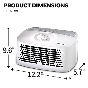 Honeywell HHT270 Air Purifier, Small Rooms (100 sq. ft.) White