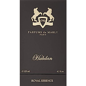 PARFUMS DE MARLY - Habdan - 4.2 Fl Oz - Eau De Parfum For Men - Top notes Incense, Saffron - Heart notes Apple, Agarwood, Rose - Base notes Amber, Maltol, Opoponax - 125ml