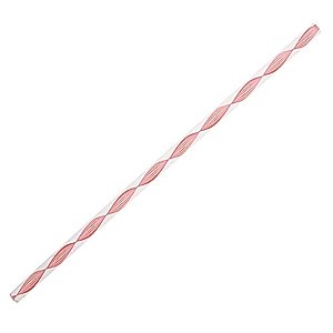 Fielect Pink Twisted Line Acrylic Round Rod Standard Plexiglas PMMA Bar Tolerance for DIY 8mm Diameter 250mm Height 2Pcs