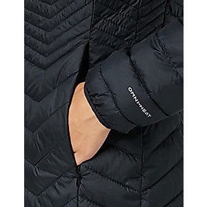 Columbia Women’s Powder Lite Mid Jacket, Winter, Water Repellent, Black,Large