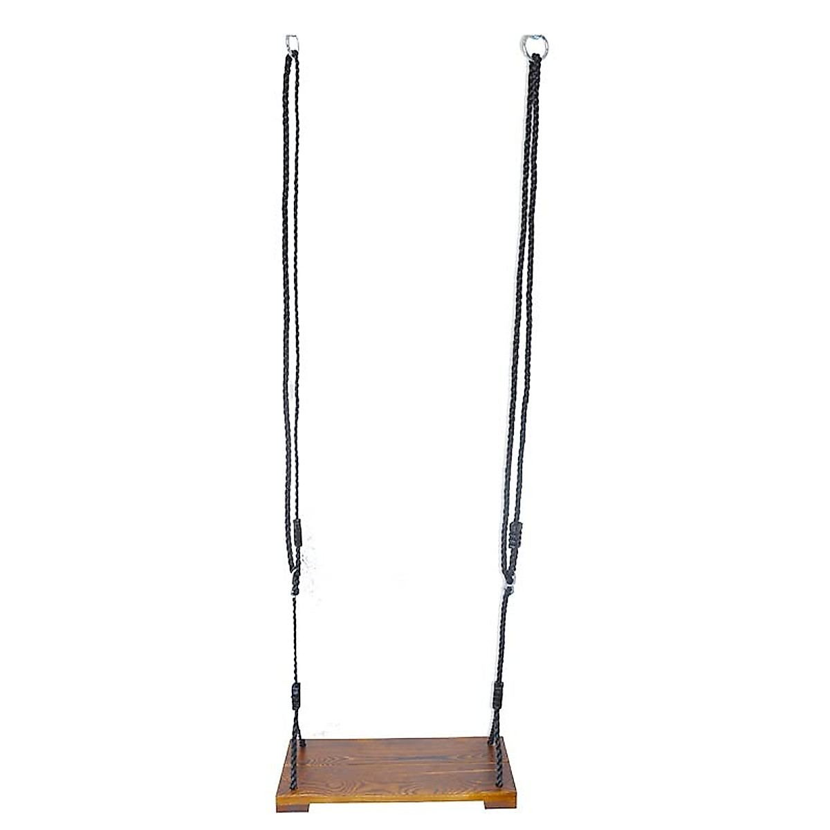 QBREZA Wooden Swing Seat Outdoor Swings Tree Swing for Kids Adult Children Indoor Hanging Wood Swing