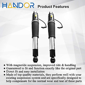 Handor 84176675 580-1106 Pair Rear Air Shock Absorbers Compatible with 2015-2021 Chevy Tahoe Suburban Cadillac Escalade ESV GMC Yukon XL, Repalces# 23151122 23267007 23290661