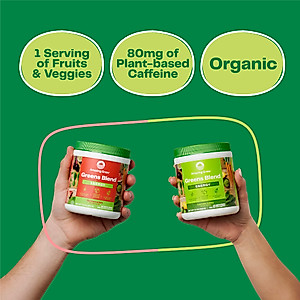 Amazing Grass Green Superfood Energy: Smoothie Mix, Super Greens Powder & Plant Based Caffeine with Green Tea and Flax Seed, Nootropics Support, Lemon Lime, 30 Servings