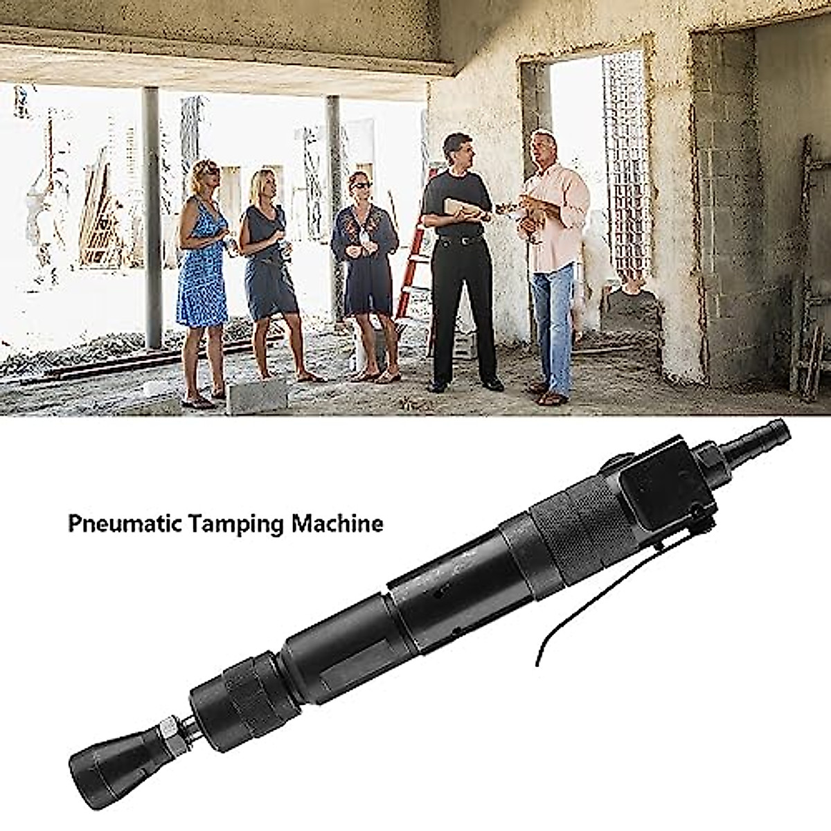 D3 Pneumatic Tamping Machine Earth Sand Rammer Air Tamper Hammer Sander Drill Tools for Industry Construction Project Make Bricks and Concrete