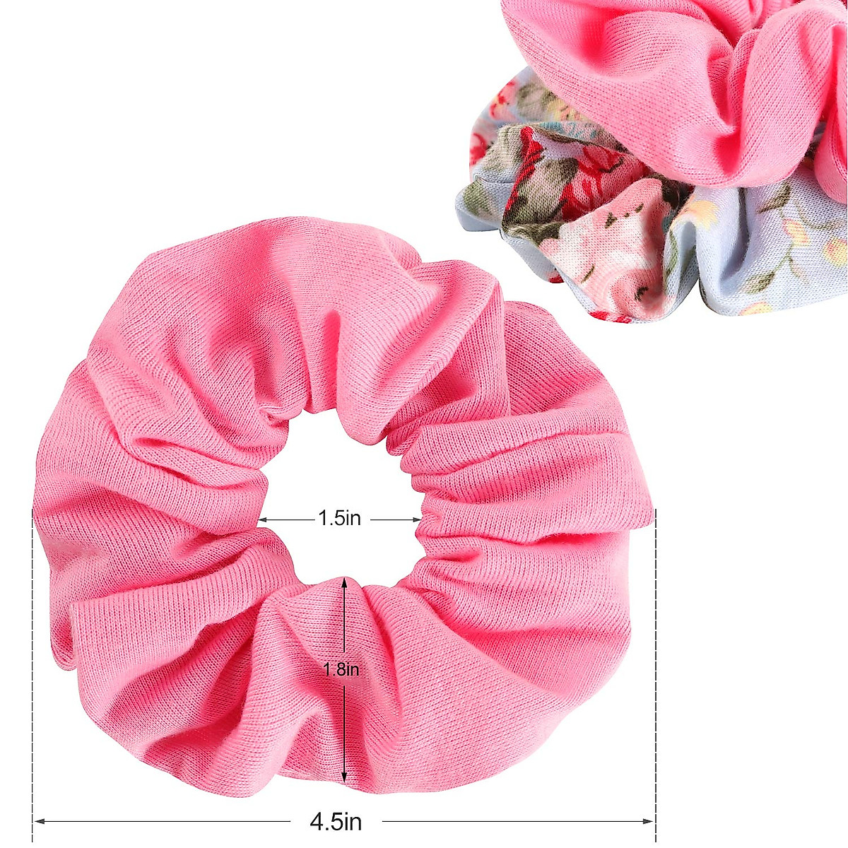 Hair Scrunchies Cotton Elastic Hair Band 15 Pcs Scrunchies for Hair Accessories for Women or Girls