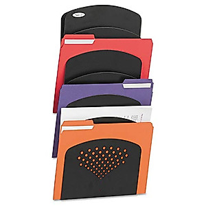 Safco Products Steel Seven Pocket Wall Rack - Organize and Store Legal & Letter-Sized Folders in Style - Durable Commercial-Grade Construction with Powder Coat Finish