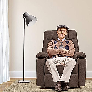 Giantex Power Lift Chair Electric Recliner Sofa for Elderly, Fabric Reclining Sofa w/ 8 Point Massage & Lumbar Heat, 2 Side Pockets Cup Holders USB Charge Port, Motorized Sofa Chair for Living Room