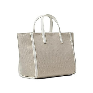 AKSANNA Medium Canvas Tote Bag, White