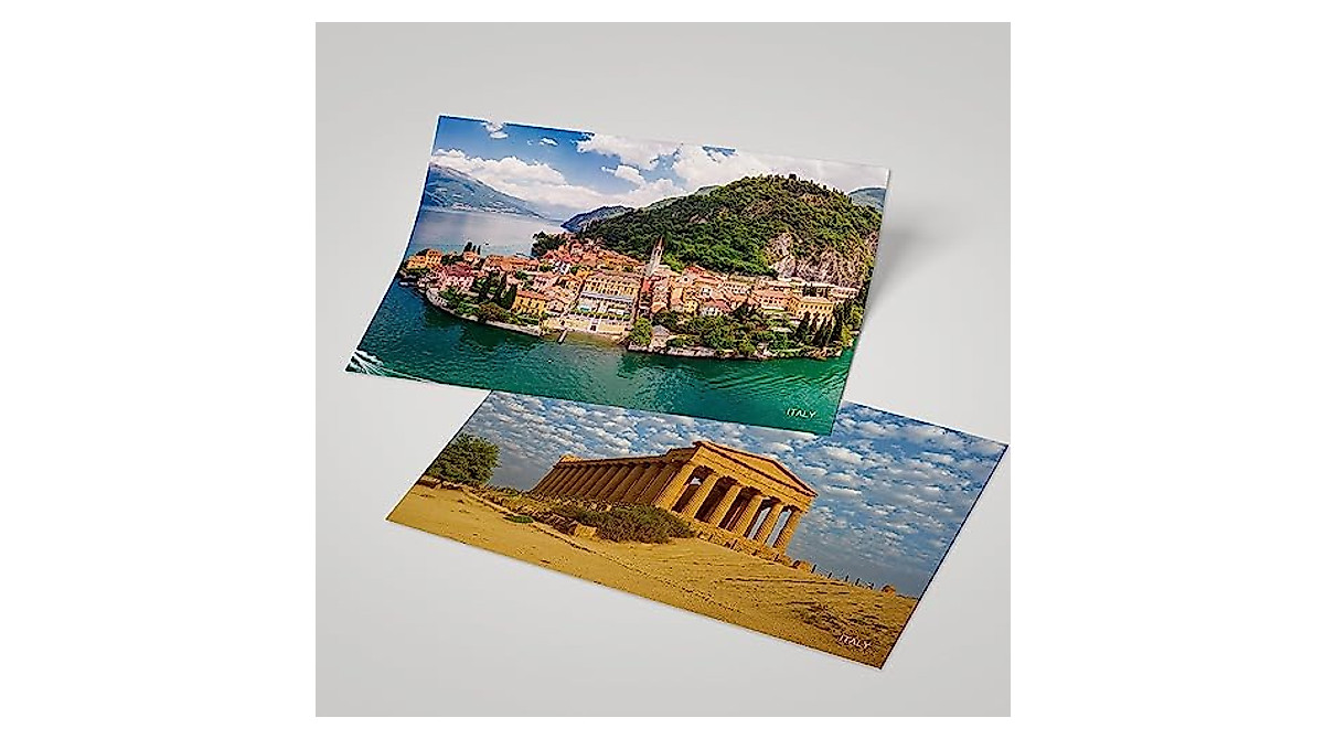 Vintage Landscape Postcards Set - 20 Unique Designs