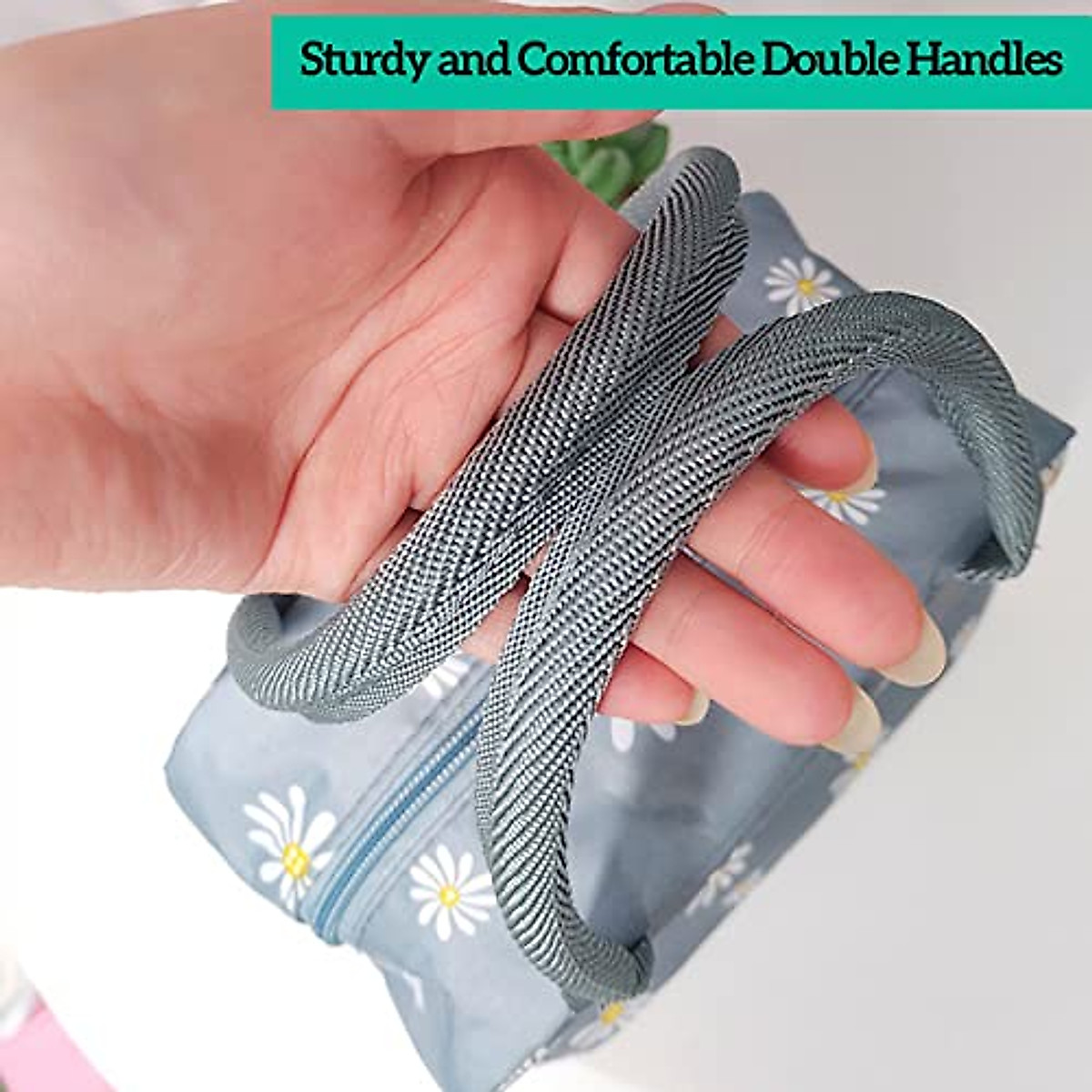 TELLUMO Lunch bag, Insulated Lunch Bag for Women Men Small Lunch Box Container Reusable Leakproof Tote for Office, Work, School, Beach or Travel (Flamingo)