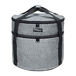 Arineng insulated pie carrier Round Insulated Casserole Carriers, Pie Carriers, Round Insulated Coolers, Casserole Trays For Hot And Cold Foods