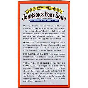 Johnson's Foot Soap Powder, 8 Packets