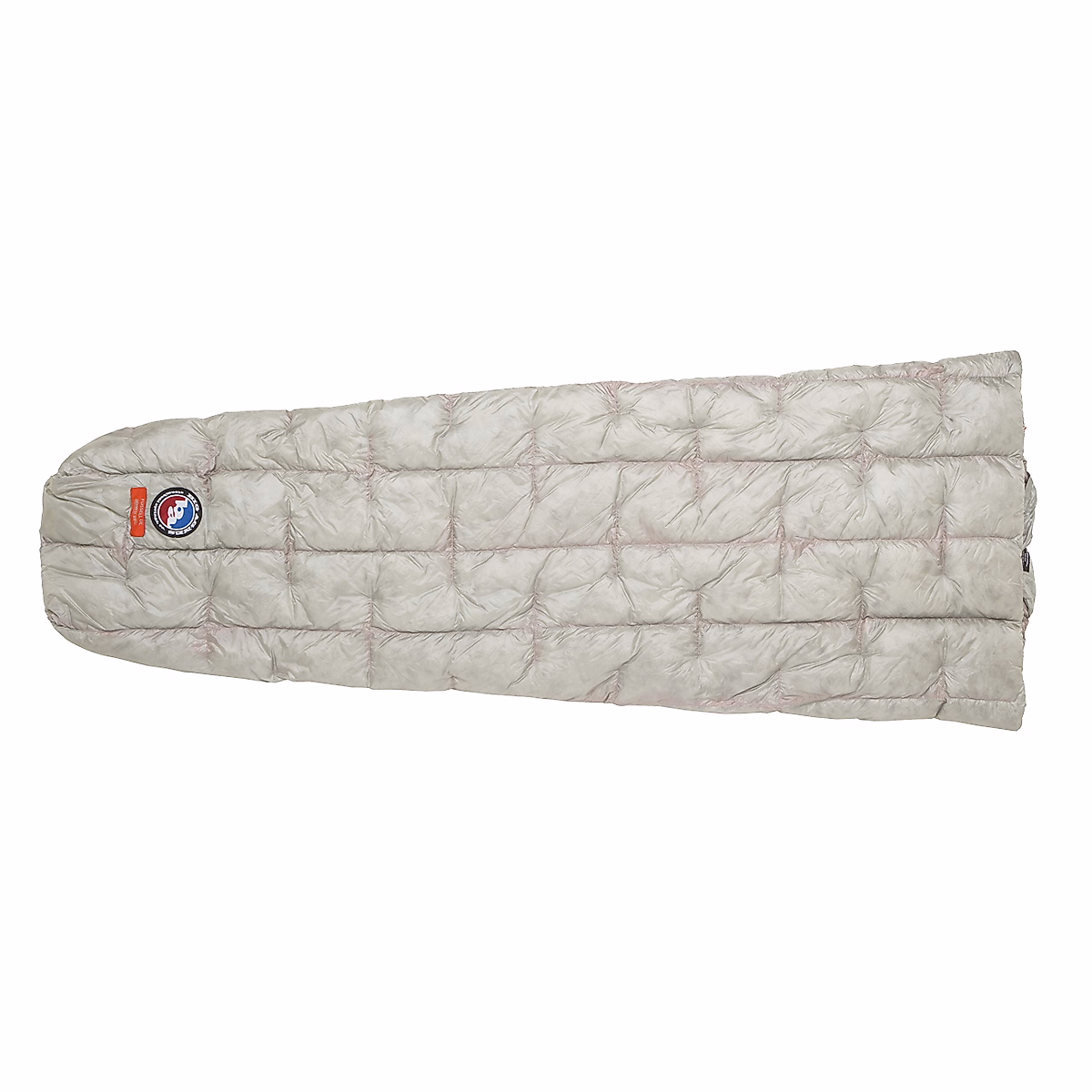 Big Agnes Fussell UL (850 DownTek) Ultralight Camping Quilt, Gray/Pumpkin