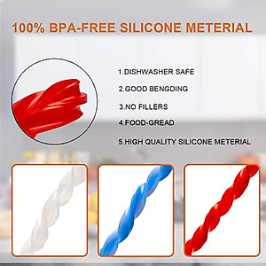 ZLR Silicone Sealing Rings Compatible for Instant Pot 6 Quart Pressure Cookers - 3 Pcs Replacement Silicone Gasket Seal Rings Fit IP-DUO60, DUO50, LUX60, LUX50, CSG60, and CSG50 - Red, Blue and Clear