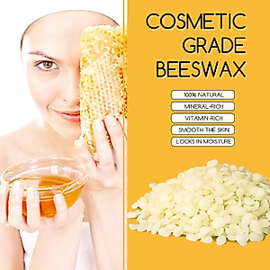 TRINIDa Beeswax Pellets 2LB(32 oz), 100% Organic White Bees Wax for DIY Candles, Beeswax for Candle Making, Skin, Body, Face, and Hair Care, Lotions, DIY Creams, Lip Balm and Soap Making Supplies