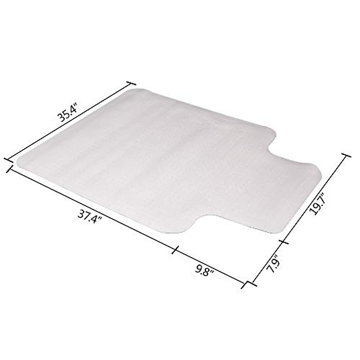 MACRO GLOBE Transparent PVC Mat for Protecting Carpet Floor,Office Chair Mat with Lip,Home and Office Chair Pads,Size 36"x48"Inch