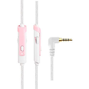 SADES MPOWER Stereo Gaming Headset for PS4, PC, Mobile, Noise Cancelling Over Ear Headphones with Retractable and Flexible Mic & Soft Memory Earmuffs for Laptop Nintendo Switch Games-Angel Edition