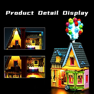 Bourvill LED Lights Kit for Lego Disney and Pixar Up House 43217- Lights Set Compatible with Lego 43217 Set -Classic Version (Lights Kit without Model)