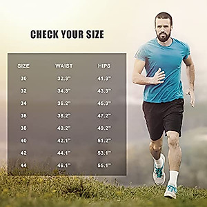 Mesinsefra Men's Hiking Cargo Shorts Lightweight Quick Dry Outdoor Stretch Travel Fishing with Multi Pockets Grey 38