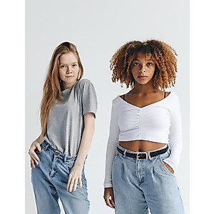 Pettata 2 Pack Thin Braided Belts for Women Classic Waist Belt Skinny Woven Strap for Jeans Pants Dress Black Beige Small