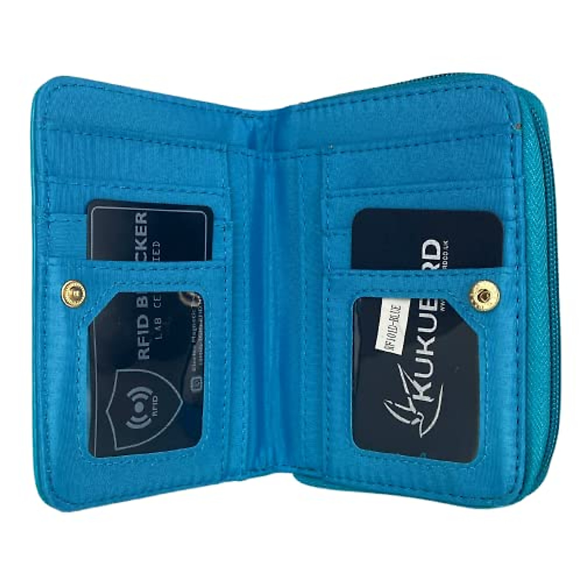 Kukubird New Girls / Ladies Medium Dachshund Cartoon Designs Purse Wallet - Blue