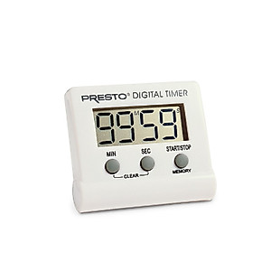 Presto 04213 Electronic Digital Timer, White