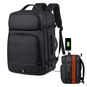 COSCOOA Large Travel Backpack for Men and Women 40L Carry On Luggage Waterproof Outdoor Sports Rucksack Casual Daypack School Bag Fit 17.3 Inch Laptop with USB Charging Port