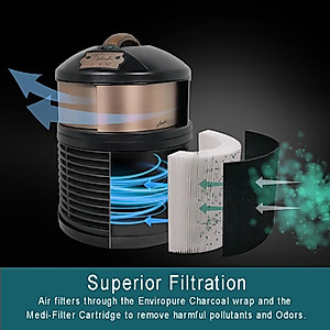 FilterQueen Defender Air Purifier Replacement Filter Bundle, Medi-Filter and Charcoal Pre-Filter Wraps