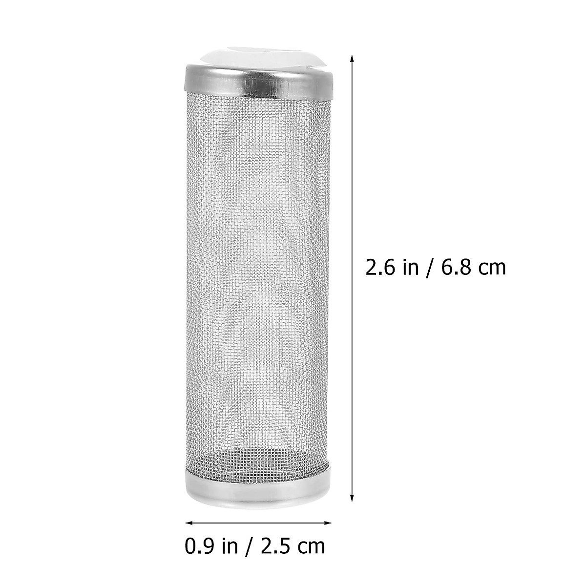 POPETPOP 2pcs Filter Fish Tank Water Inlet Basket Mesh Water Inlet Mesh Cover Aquarium Strainer Mesh Case Strainer Mesh Cover Stainless Strainer Sponge White 304 Network Water Inlet Cover