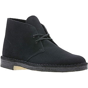 Clarks - Mens Desert Boot - Mo Boots, Size: 15 M US, Color: Black Suede