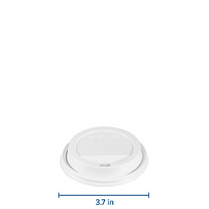 SOLO TLP316-0007 White Traveler Plastic Lid - for SOLO Paper Hot Cups (Case of 1000)