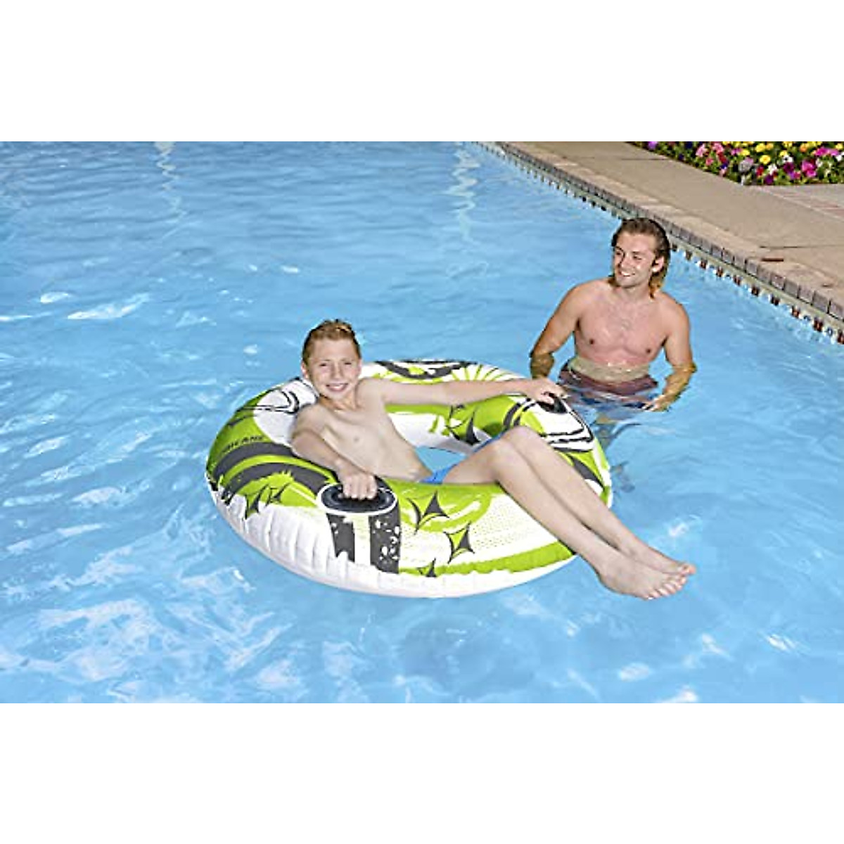 Poolmaster 01503 50-Inch Hurricane Sport Swimming Pool Float Inner Tube, Green