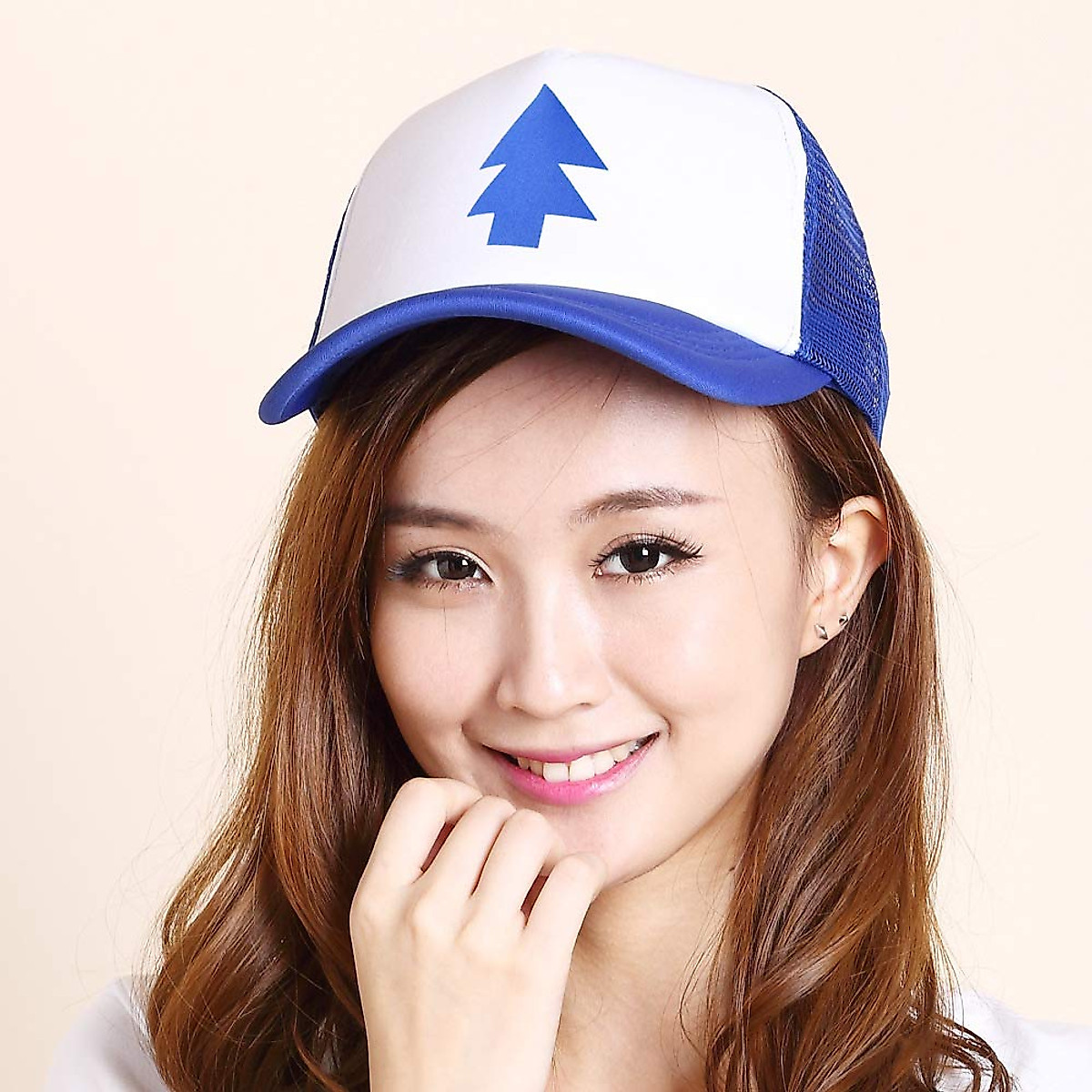 EIKOU Gravity Falls Hat Adjustable Dipper's Hat Blue Dipper Hat Baseball Cap(Come with The Necklace)