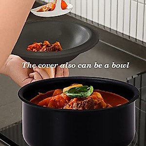 Xeeyaya 7 Pieces Nonstick Pot and Pan set with Removable Handle,Detachable Kitchen cookware sets,Stackable Pots And Pans Set Dishwasher safe for Induction Gas RVs Camping